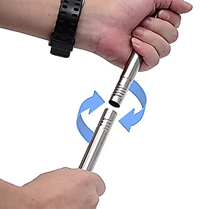 Kichwit 27.6“/2.3ft Metal Stakes for Yard Signs, Stainless Steel, Hardware Included