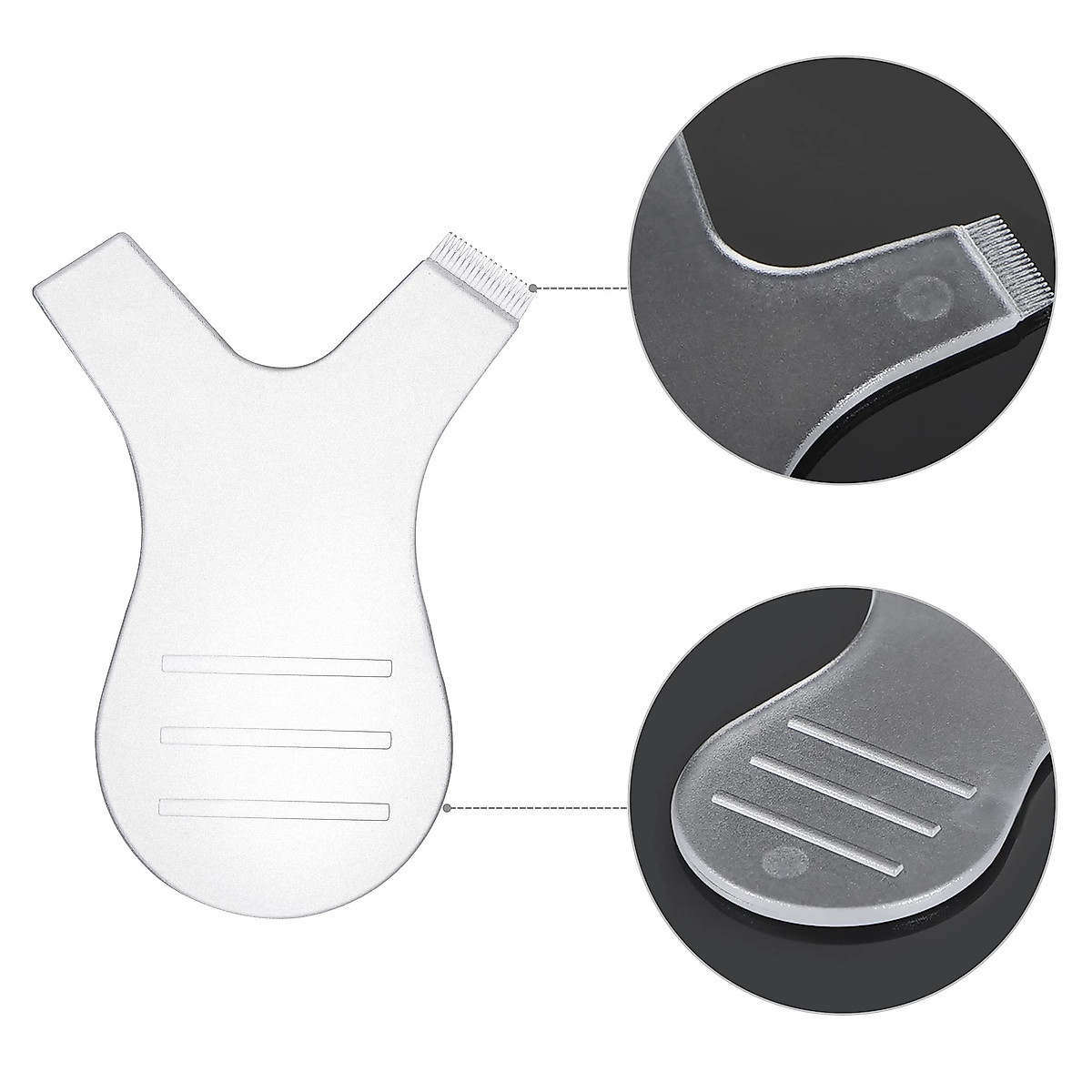 Yaomiao 30 Pieces Y Lash Lift Tool Y Shape Eyelash Brush Comb Lash Perm Lift Brush Silicone Grafting Eyelash Lift Brush for Eyelash Extension Makeup Tool (Clear Color)