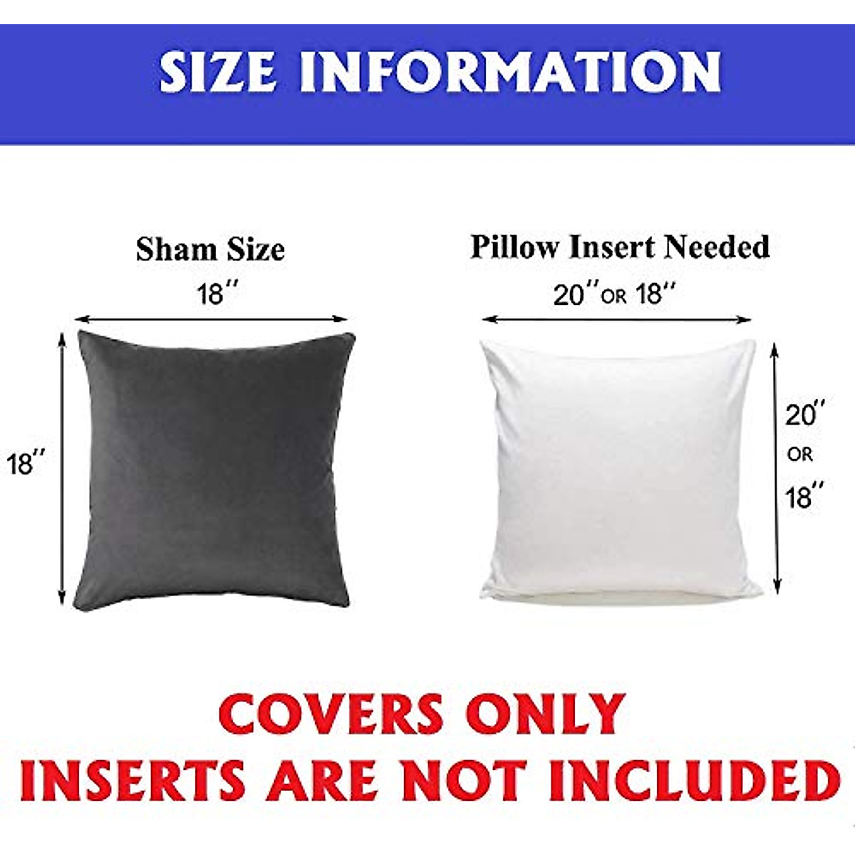 Elegant Comfort Pack of 2, Velvet Soft Solid Decorative Square Throw Pillow Covers Set Cushion Case for Sofa Bedroom Car, 20 x 20, Red