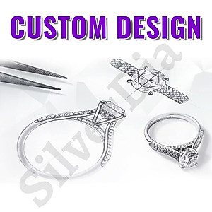 2 Ct Round Cut Diamond Cluster Wedding Band Engagement Ring 14K Yellow Gold Finish Handmade Anniversary Ring 925 Sterling Silver Stacking Matching Gorgeous Gift For Her