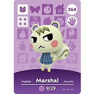 Marshal - Nintendo Animal Crossing Happy Home Designer Amiibo Card - 264