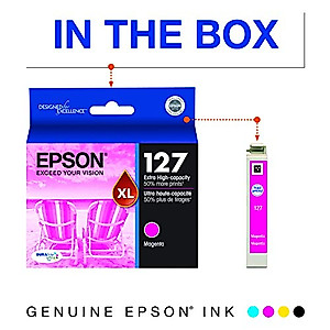 Epson T127 DURABrite Ultra Ink Standard Capacity Black Cartridge (T127120-S) for Select Stylus and Workforce Printers & Epson DURABrite Ultra 127 Extra High & Epson DURABrite Ultra 127 Extra