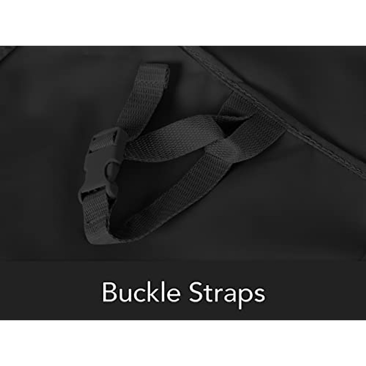 Covermates Round Firepit Cover – Water-Resistant Polyester, Mesh Ventilation, Fire Pit Covers-Black