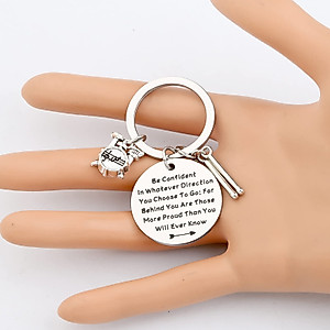 LQRI Drum Keychain Drummer Gifts Drum Kit New Percussionist Gift Percussion Jewelry Drum Player Band Gifts (silver)