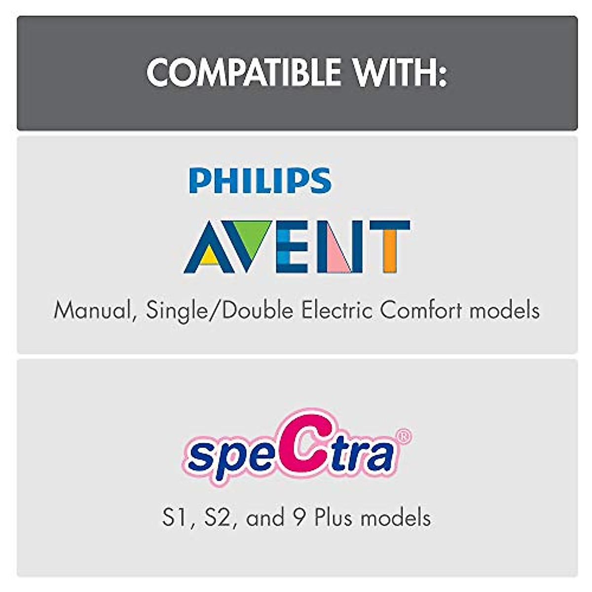 Boon Nursh Wide Neck Pump Adapter, for Spectra and Avent Pumps to Nursh Bottles, 2 Pack