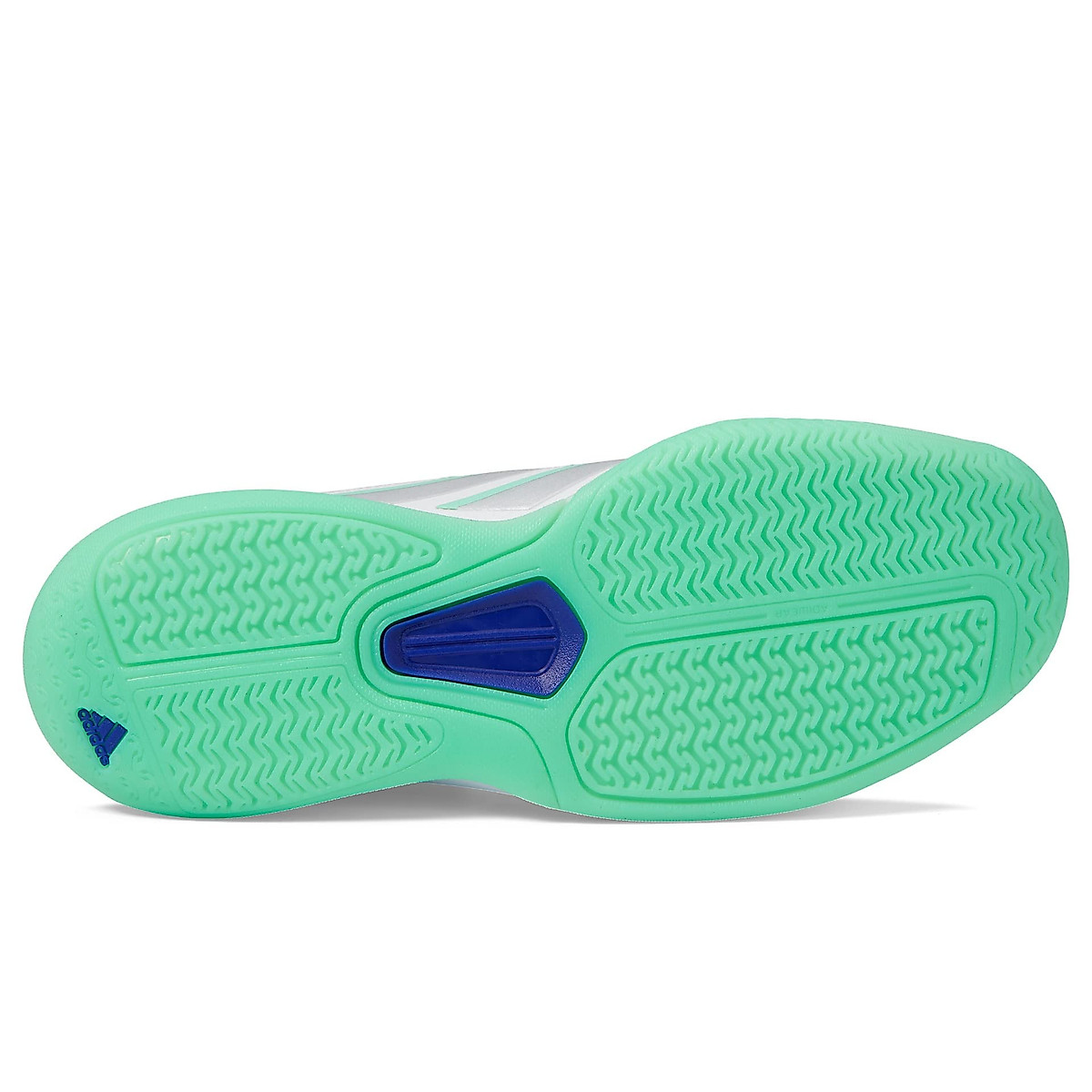 adidas Women's AvaFlash Sneaker, White/Silver Metallic/Pulse Mint, 9