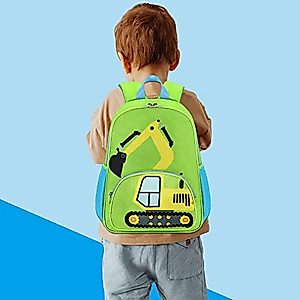 LOIDOU Toddler Backpack Boys 15 Inch Kids Preschool Kindergarten School Backpack with Lunch bag Book Bag for Daycare Nursery Travel，Fits 3 to 8 years old