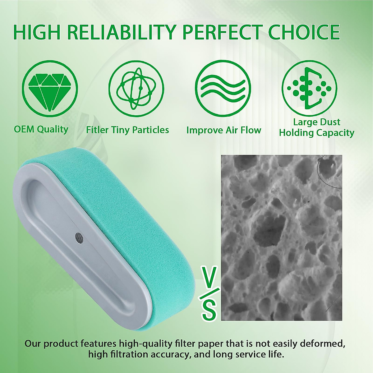 Cyleto 493910 691667 Air Filter & 272477S 272477 Pre Cleaner Filter Replacement for Briggs and Stratton 28B707 4166 5075H 5075 5075K 28A702 28B702 8.5HP 10.5HP 11.5HP Vertical Engines Lawn Mover