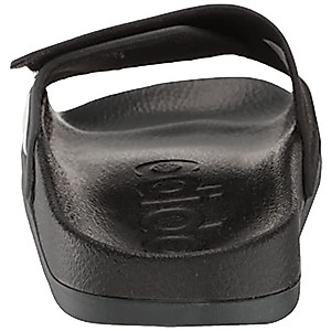 adidas Unisex Adilette Slide Sandal, Core Black/White/Grey Six, 11 US Women