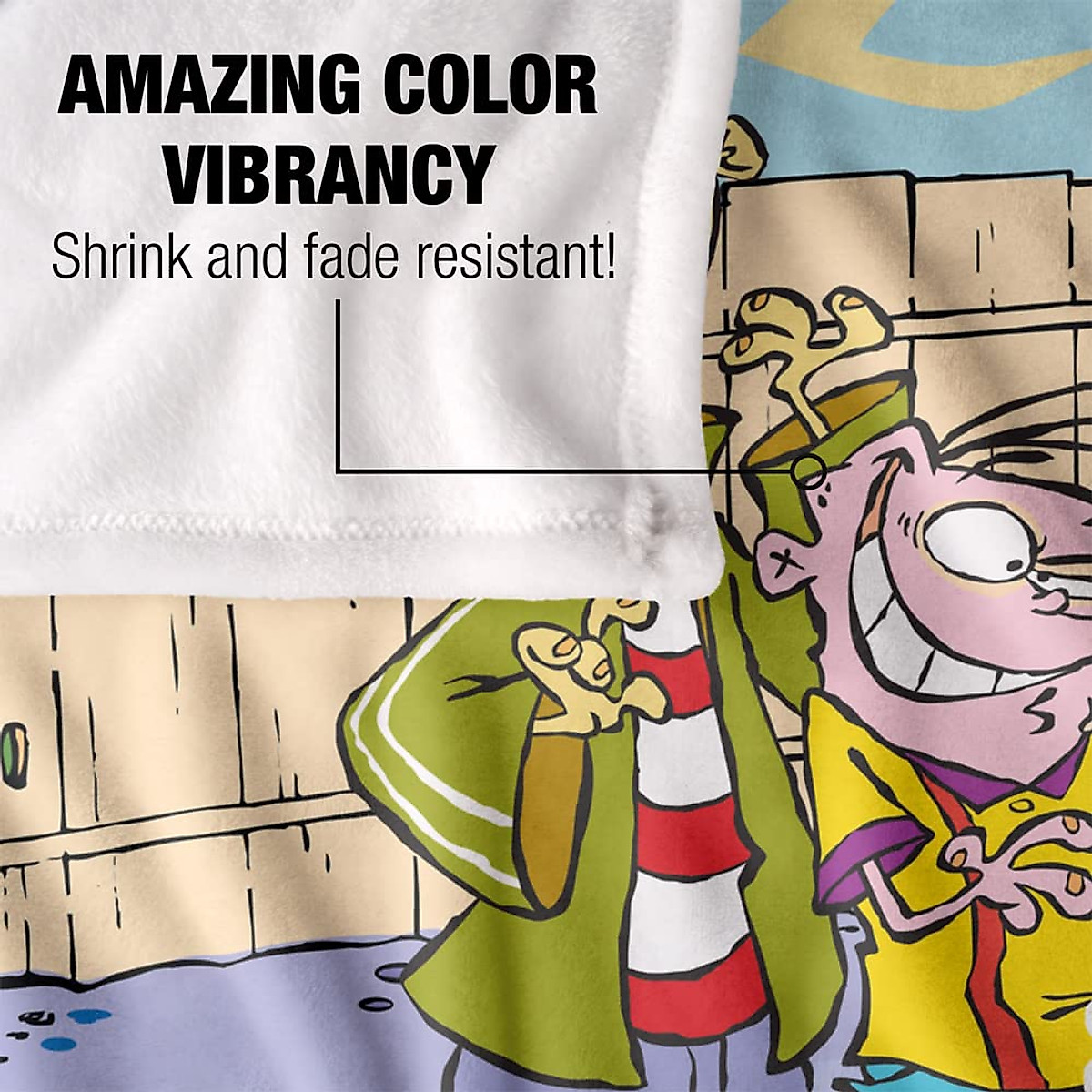Trevco Ed EDD N Eddy Backyard Boys Silky Touch Super Soft Throw Blanket 36" x 58"