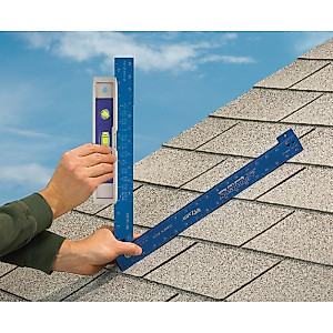 Swanson Tool Co T001WZ Framing Wizard Folding Aluminum Framing Square with adjustable set screw (Allen wrench included) - 5 layout tools In-One
