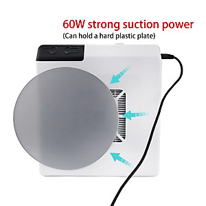 60W Dust Collector Fan Vacuum Cleaner Strong Power Dental Lab Nail Art Manicure Dust Clean Tool