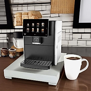 Cafe Bueno Super Automatic Espresso Machine - 19 Coffee Recipes, Durable, Grinder, Milk Frother, 7" Touchscreen