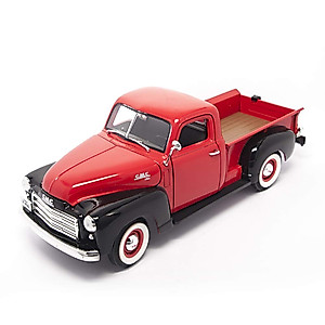 ROAD SIGNATURE 92648 Scale 1:18 1950 GMC Pick Up, Red/Black