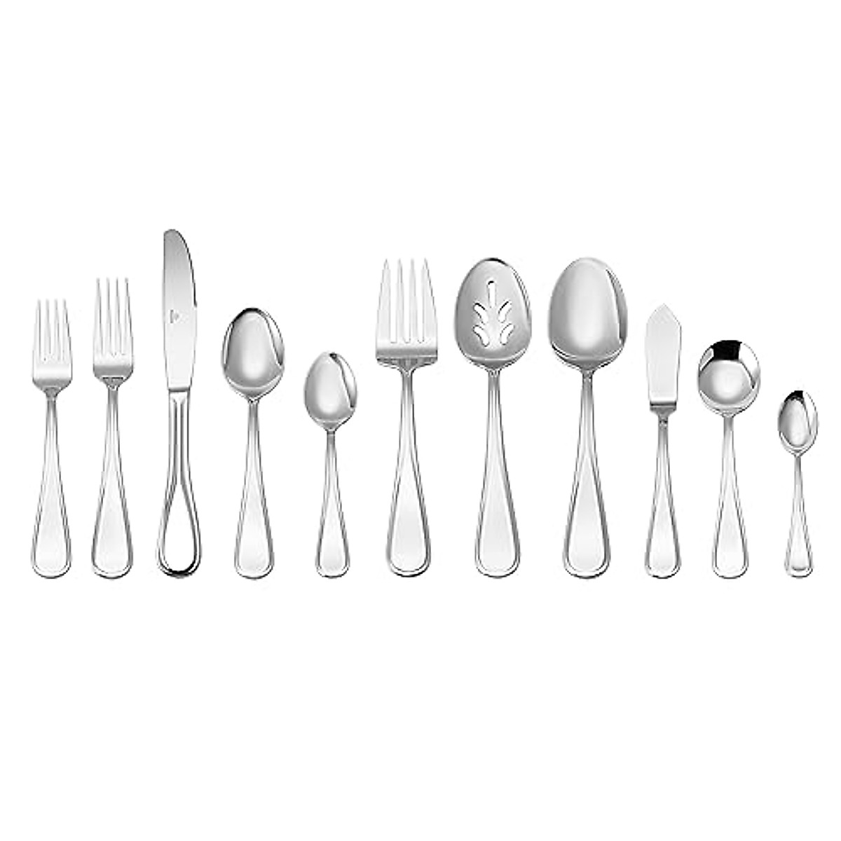 Mikasa Bravo 101-Piece 18/10 Stainless Steel Flatware Set, 101pc