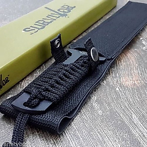 AvaLittle 13" Tactical Survival Rambo Full Tang Fixed Blade Knife Hunting w/Sheath