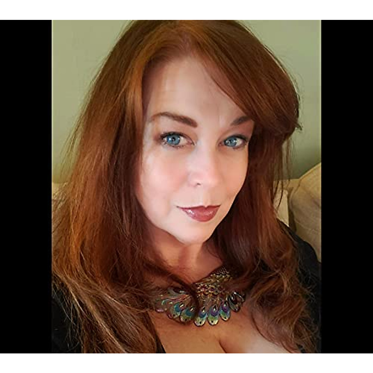 FLD 2-piece set of colorful retro ethnic carved peacock thick scarf, women's neck necklace, earrings, Indian exaggerated jewelry collar, retro necklace, earrings set