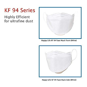 milla lifestyle [Pack Of 10] GOODDAY KOREAN SMALL WHITE Certified KF94 Korean Face Mask Disposable Comfortable Kids Face Mask, Age 5-11, Small Size By Happy Life