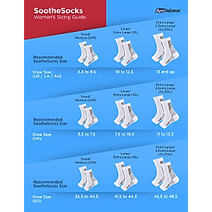 AmRelieve®️ Soothesocks®️ Neuropathy Socks for Women and Men - Compression Socks for Diabetic Foot Pain, Plantar Fasciitis Relief, and Ankle Support