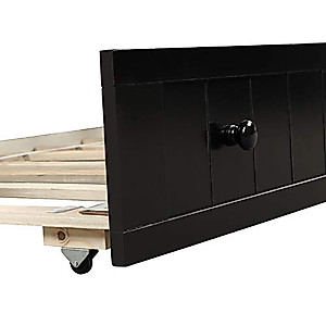 Merax Classic Wood Daybed with Trundle Twin to King Day Bed Frame No Box Spring Needed