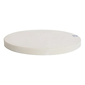NoTrax 16" Round x 1" Sani-Tuff T45 Natural Rubber Cutting Board, Non-Skid Professional-Grade, Made in USA, T45S4R16BF