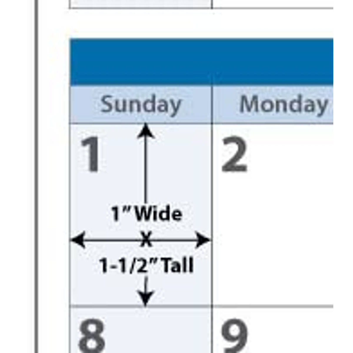 PlanetSafe Calendars Vertical Sky Blue July 2023 to June 2024 Fiscal/Academic Year 12 Month Wall Calendar 36 x 24- Large Dry & Wet Erasable with Next Year Planner -Great for Office & Projects