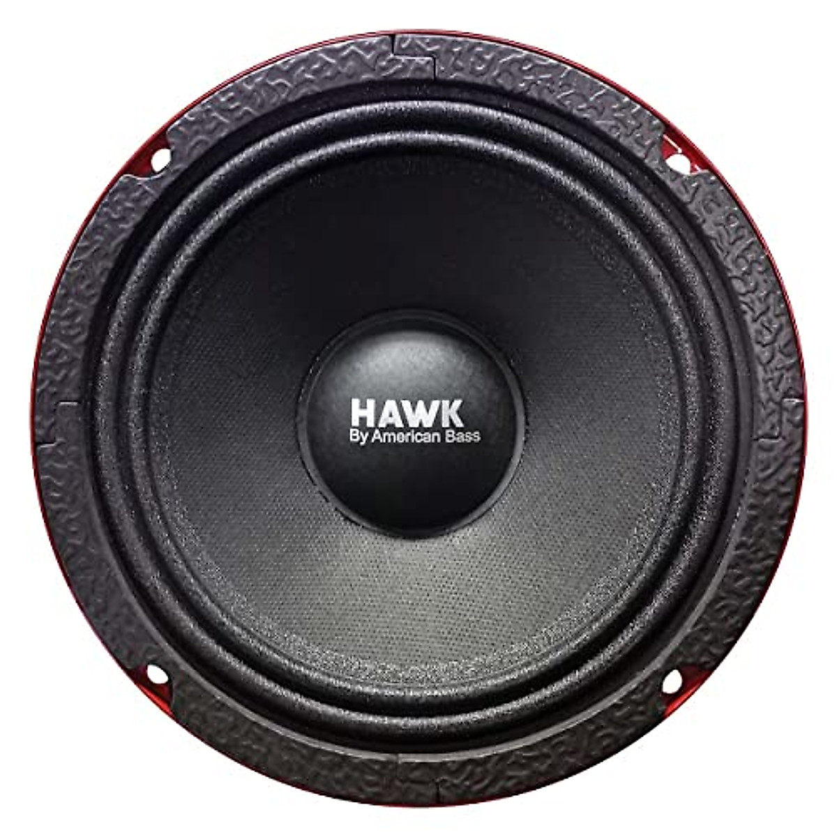 American Bass USA Bass Hawk65 6.5'' Midrange Midbass Car Speaker with Grill, 500W, 4 Ohm