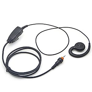Kymate HKLN4455 HKLN4602 CLP1010 CLP1040 CLP1060 CLP446 CLP1083e CLP446e CLPe Plus Earpiece with PTT Mic for Motorola Solutions Business Radios Single Pin Shotr Cord Swivel Headset