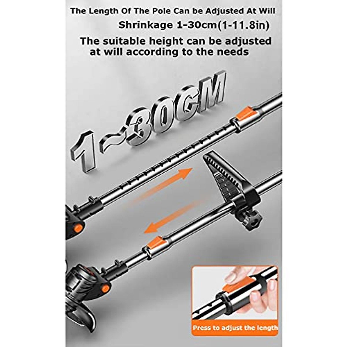 Electric Lawn Edger Trimmer Cordless Grass Brush Cutter with Eplacement Blade and Rechargeable Batteries, Handheld Brushless Cutting Machine 9000Mah Lithium-Ion,1 Battery