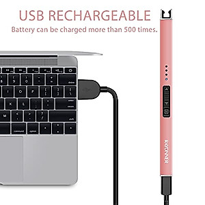 RAYONNER Lighter Electric Lighter Candle Lighter Rechargeable USB Lighter Arc Lighter