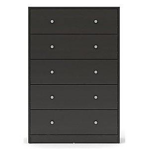 Tvilum 703292020 Portland 5 Drawer Chest, Coffee