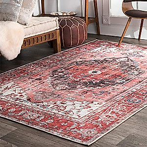 nuLOOM Ada Transitional Area Rug, 5' x 8', Pink Multi
