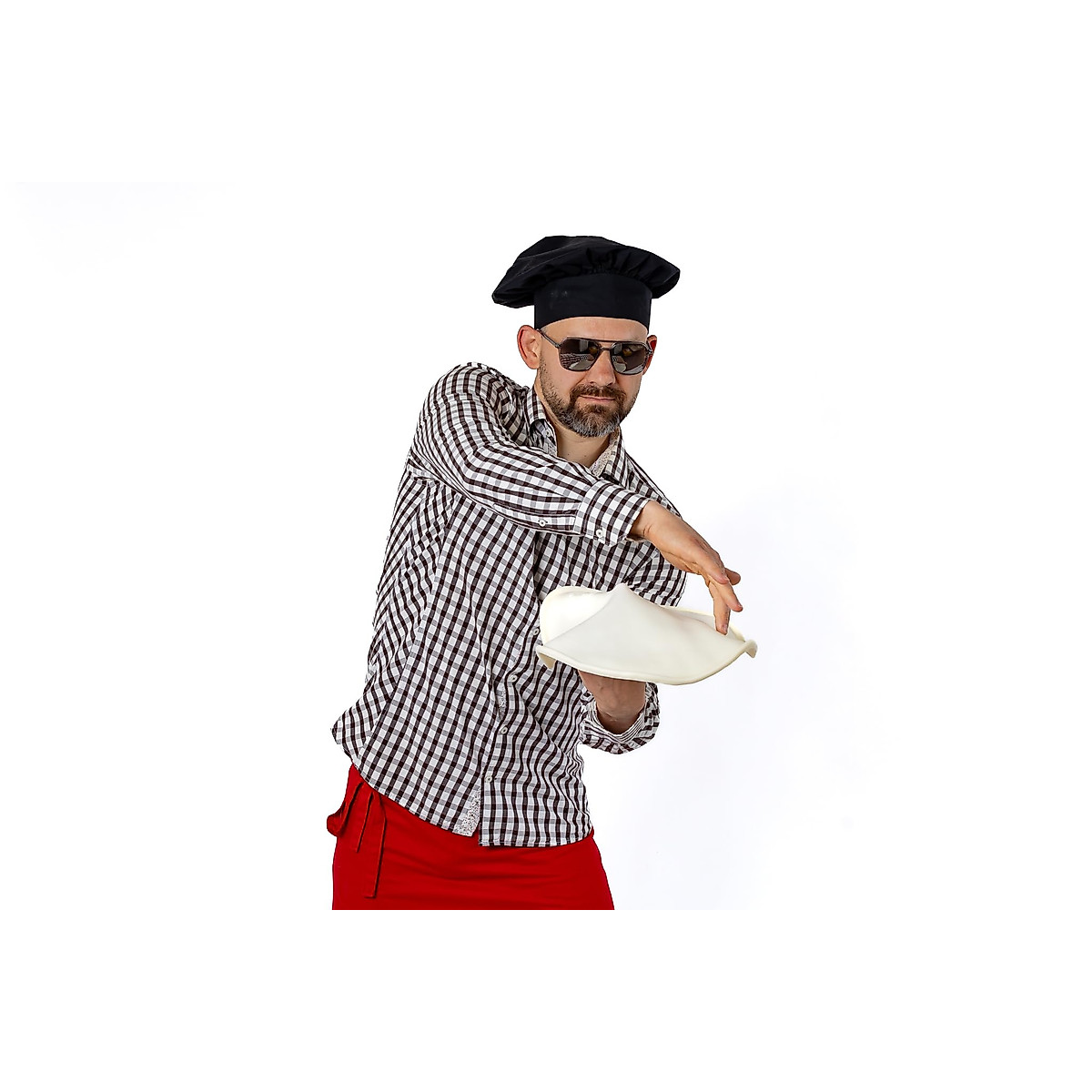 Training pizza disc for pizza acrobatics. Pizza di gomma - Spinning dough - Throw dough with silicone disc - size 13 inch. Rubber pizza.