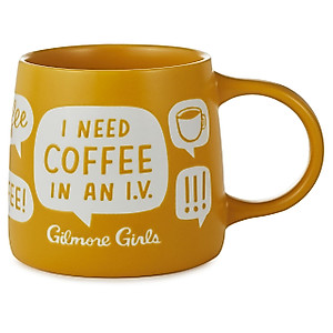 Hallmark Gilmore Girls Mug (Coffee Coffee Coffee), 21 oz., Gift for Mom, Sister, Fans