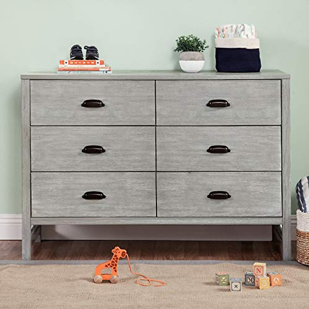 DaVinci Fairway 6-Drawer Double Dresser in Cottage Grey
