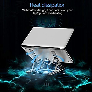 Xtree Laptop Stand,Laptop Holder Riser Computer Stand,Aluminum 7Angles Adjustable Ergonomic Non-Slip Ventilated Desktop Holder, Compatible with MacBook Air Pro, Dell XPS, Lenovo More 10-15.6” Laptops
