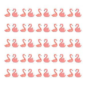30PCS Flamingo Cake Decorations Flamingo Cake Toppers Mini Flamingo Figurines for Flamingo Party Decor