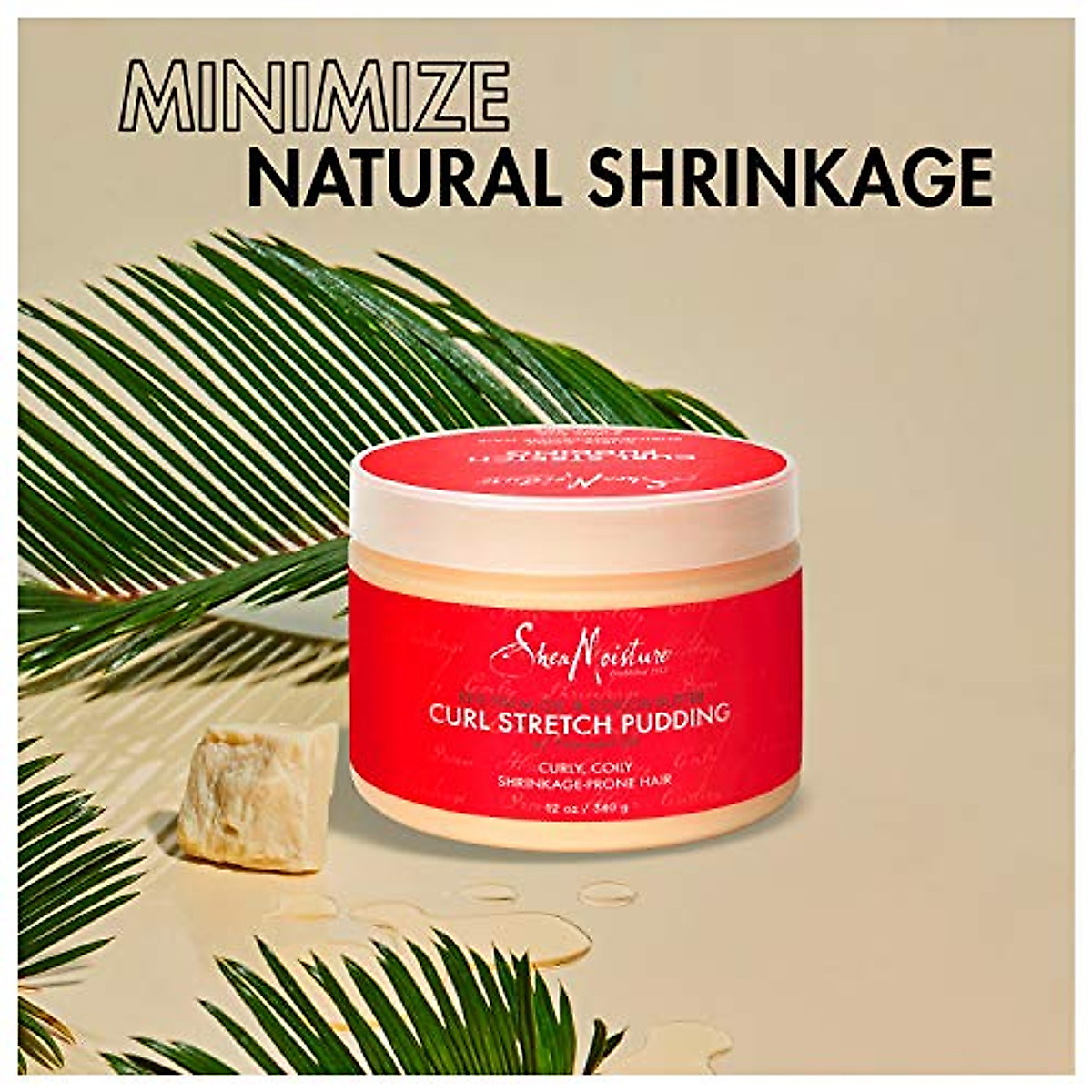 Sheamoisture Curl Stretch Pudding for Curls Red Palm Oil and Cocoa Butter with Shea Butter 11.5 oz
