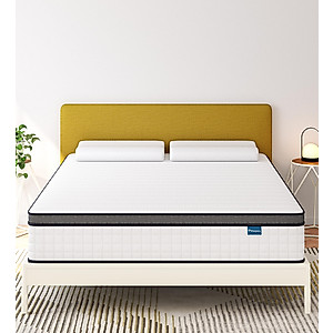 elitespace Full Size Mattress,12 Inch Full Mattress in a Box,Hybrid Memory Foam Spring Full Mattresses,Soft and Comfort Medium Firm Mattress,CertiPUR-US Certified., ELSP776F12
