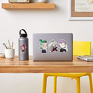 100 Pcs The Owl House Stickers for Laptop Water Bottle Bumper Luggage Computer Skateboard Snowboard, Cute Aesthetic Vinyl Waterproof Stickers Pack for Kids Girls Teens Boys Women Men