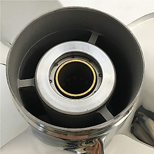 ARKDOZA 3 Balde Stainless Steel Propeller for Mercury Outboards 30-70HP RH Rubber Hub 13 Spline Tooth (10 3/8 (Dia) x 14 (Pitch))…