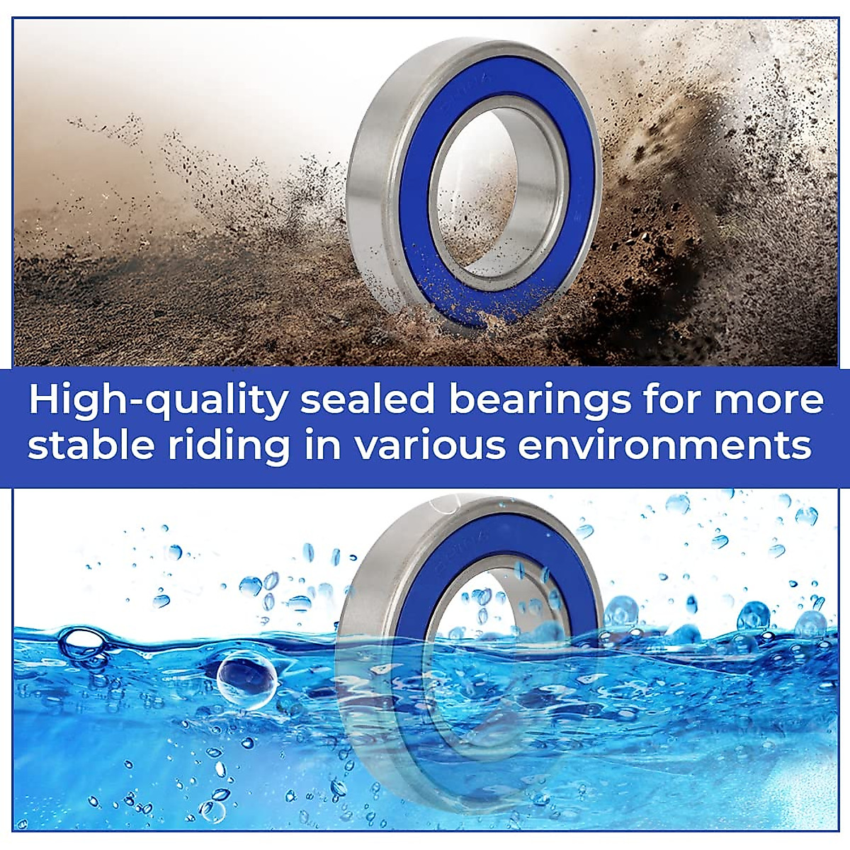 AUTOVIC Rear Axle Wheel Hub Housing Bearing Seal Kit For Honda ATV Foreman 400 450 500 Rubicon 500 Rancher 350 400 420 Replace 91055-HN5-681 & 91255-HA0-681