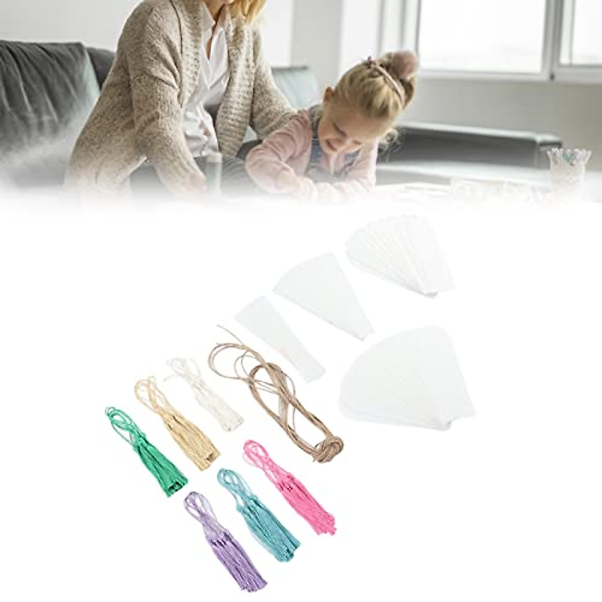 Mothinessto Blank Bookmarks, Waterproof Handcraft High Transparency Rectangle Clear Bookmark for Luggage Tag