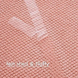 Pink 300GSM XL Throw Blanket for Couch Or Bed 50x70, Waffle Cozy Soft Blanket for Cute Teen Girl Room Decor Lightweight Fluffy Throws All Seasons