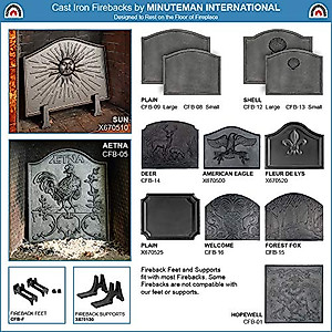 Minuteman International Plain Cast Iron Fireback