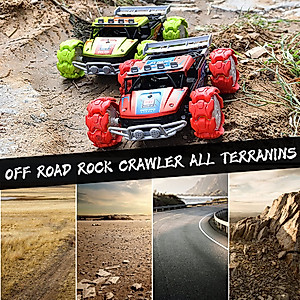 Agekub 1:12 Remote Control Monster Truck for Boys RC Monster Trucks Toys High Speed Music RC Stunt Car 2.4 GHZ Hand Controlled Rock Crawler RC Toy Car Gift for Kids