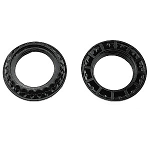 E-outstanding E26 Socket Ring 2PCS Black Lamp Shade Light Collar Ring Lock Socket Adapter Ring Rretainer Ring for E26 Lamp Holder