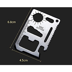 Multitools Set with Gift Box (Multi-Function Card, Multitool Key with Key Ring and Clip, Mini Multitool Plier).