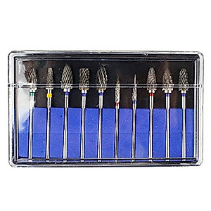 Airgoesin HP Cutting Burs Cutter Drill Polisher Tungsten Carbide 10pcs/pk, Shank Diameter 2.35mm