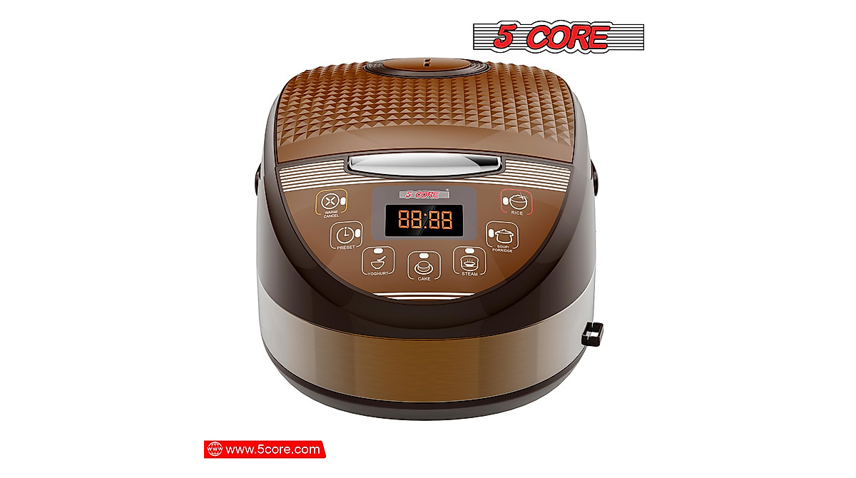 5 Core 5.3Qt Asian Rice Cooker - 15-in-1 Multi Cooker